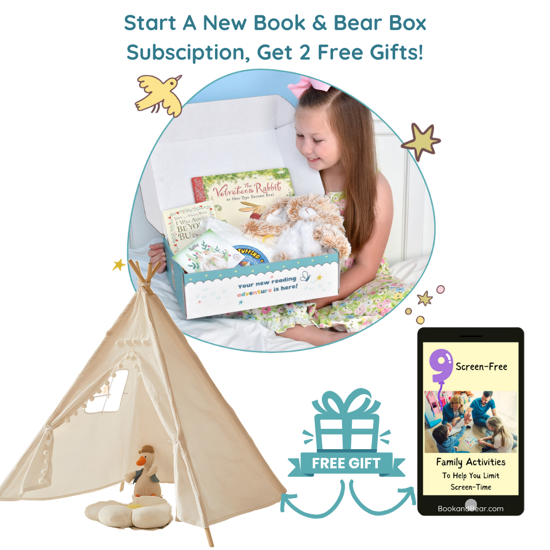 Book & Bear Stuffed Animal Building & Book Subscription Box – Book and Bear